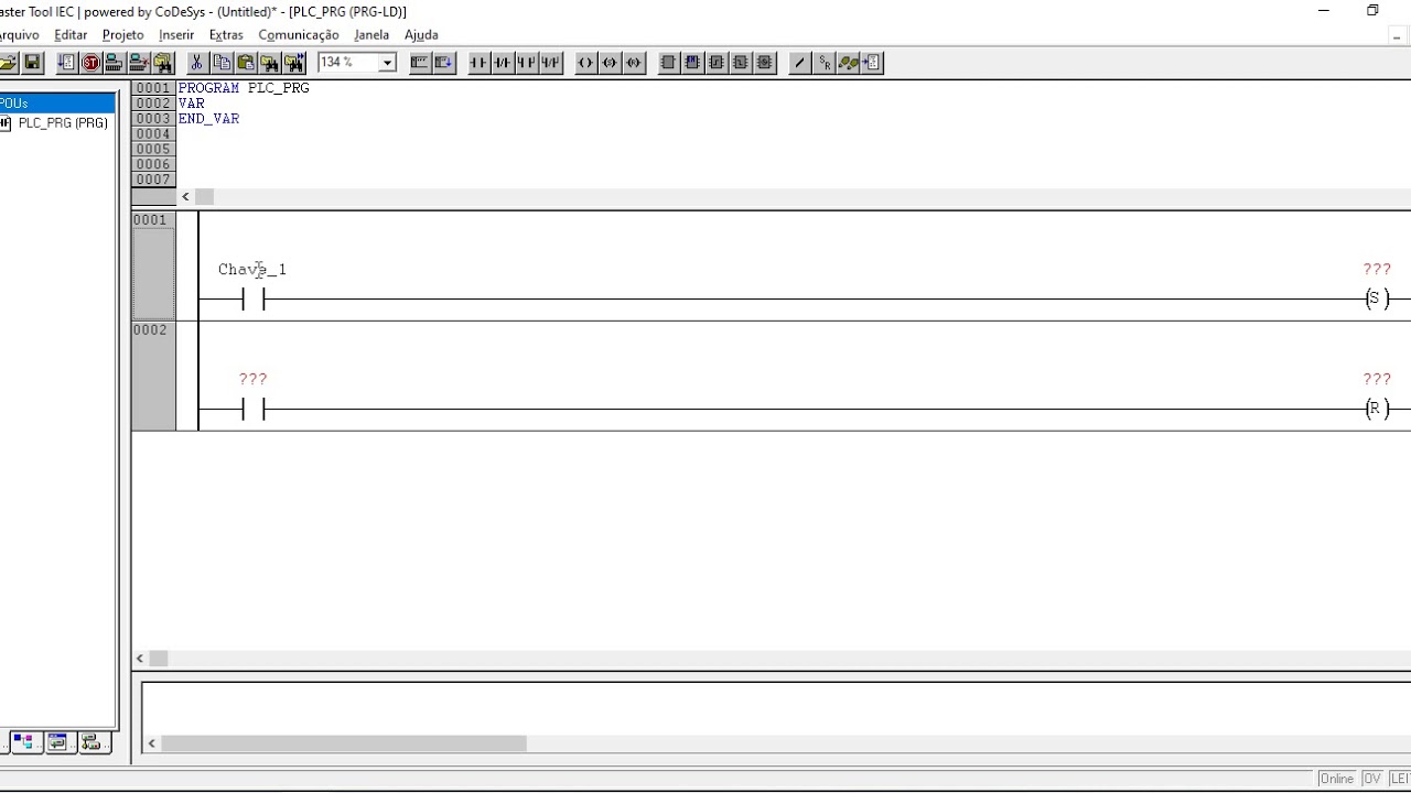Bobinas Set e Reset - Ladder - Automação - Master Tool IEC - Altus ...