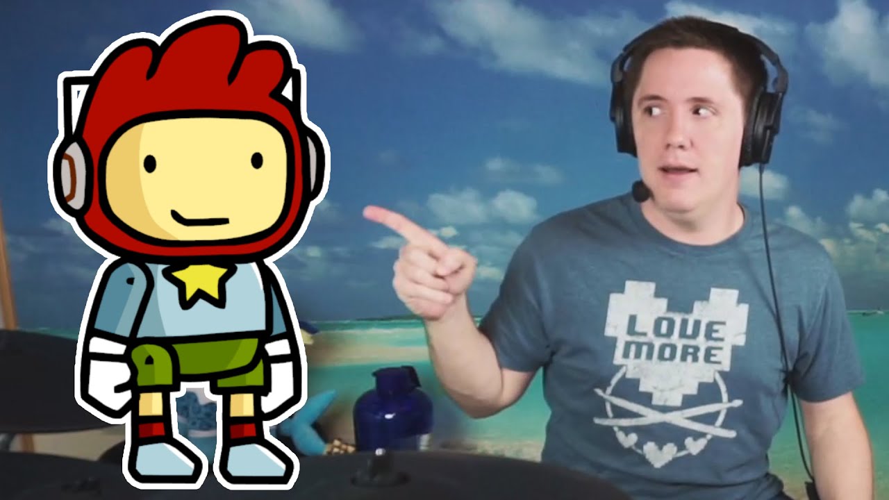 The Scribblenauts Main Theme Is So Fun On Drums - YouTube