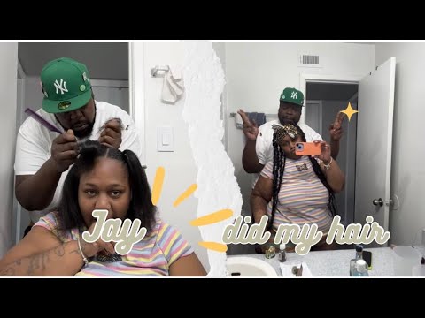 Jay did my hair 🤣 FIRST TIME DOING JUMBO TWIST ! #wetried # ...