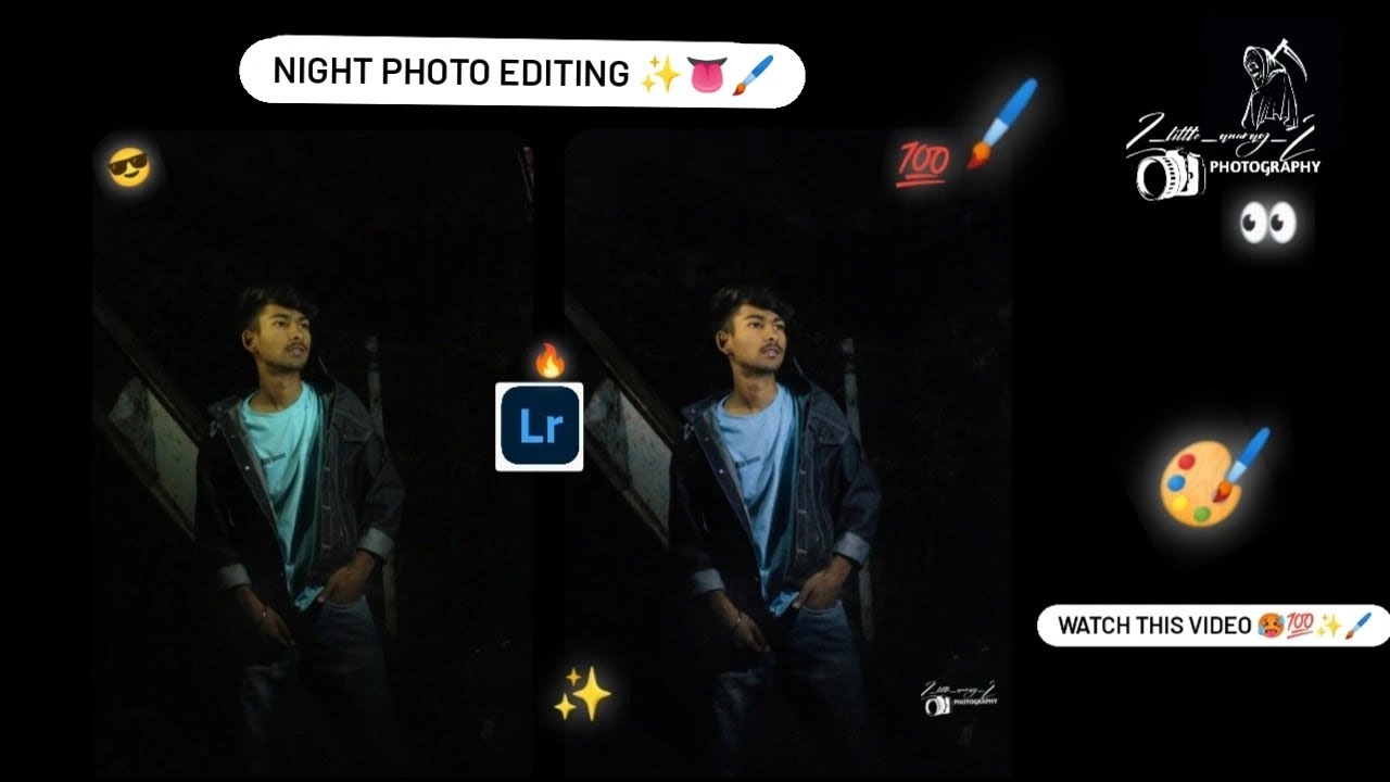 How to editing night photo shoot pic - YouTube