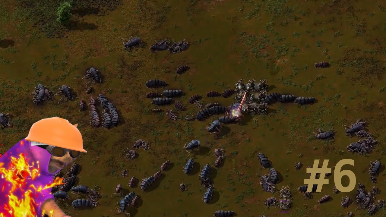 Burn the bugs, burn them all | Factorio (6) - YouTube