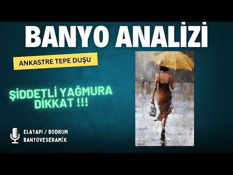 DUŞ KEYFİNİN ZİRVESİ - BANYO DEKORASYON FİKİRLERİ - ANKASTRE TEPE DUŞLARI