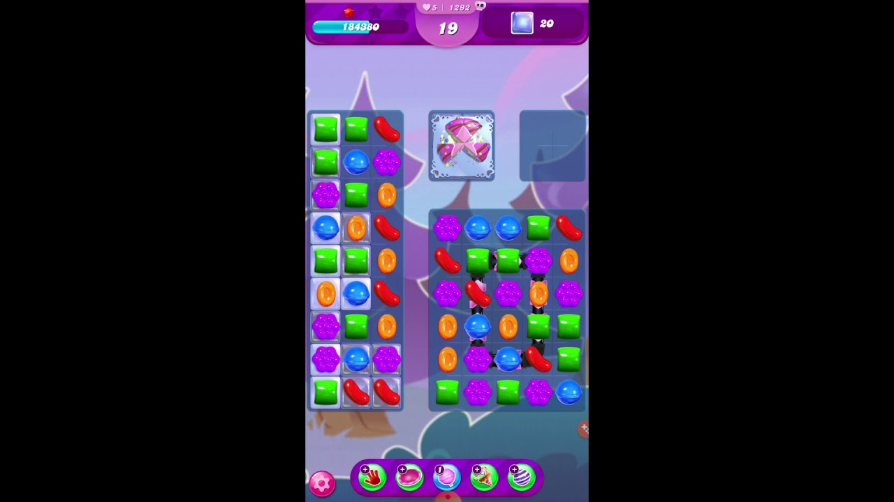 Level 1292 - Candy Crush Saga Win in First Turn | Candy Crush Game ...