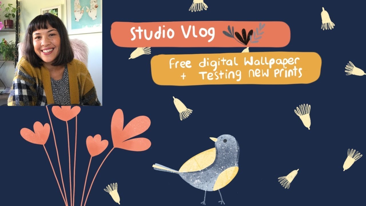 STUDIO VLOG + Free Digital Wallpaper For You + Latest Prints in Store ...