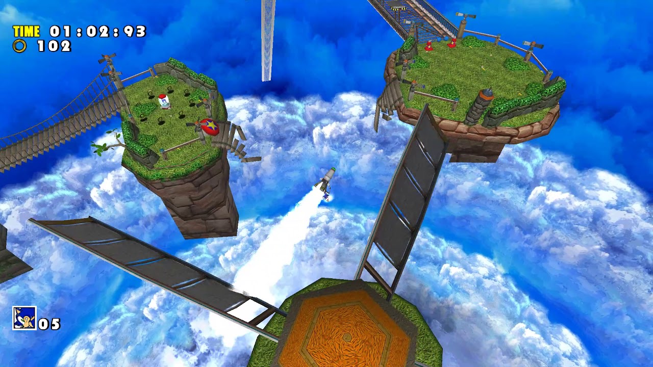 Sonic Adventure DX (PC)- Windy Valley Sonic speedrun - YouTube