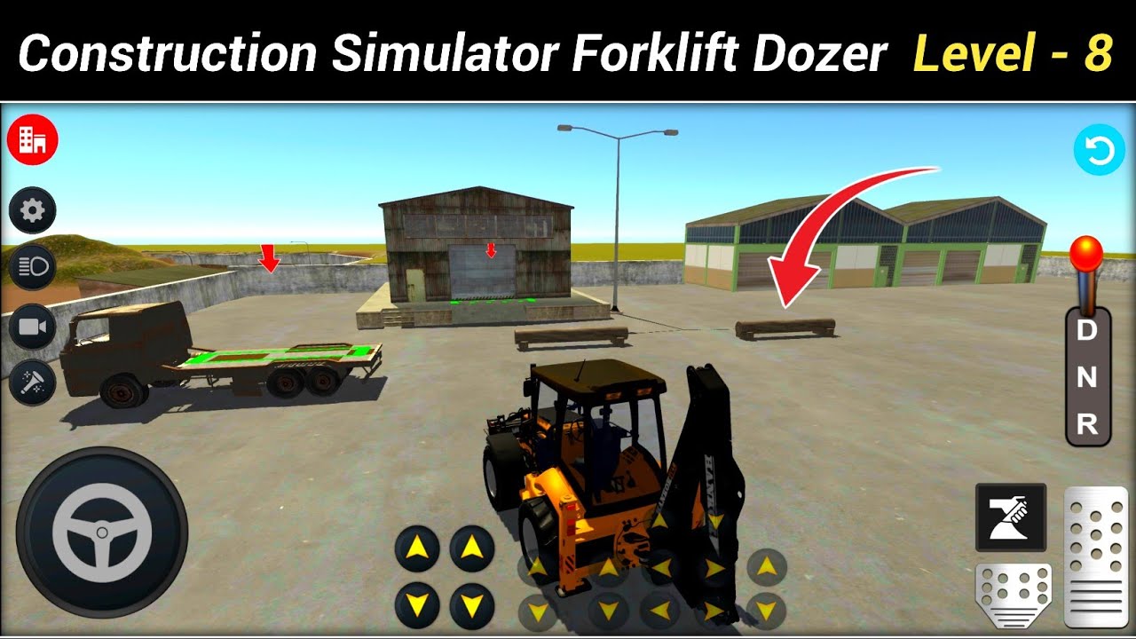 Construction Simulator Forklift Dozer - Gameplay || Level - 8 - YouTube