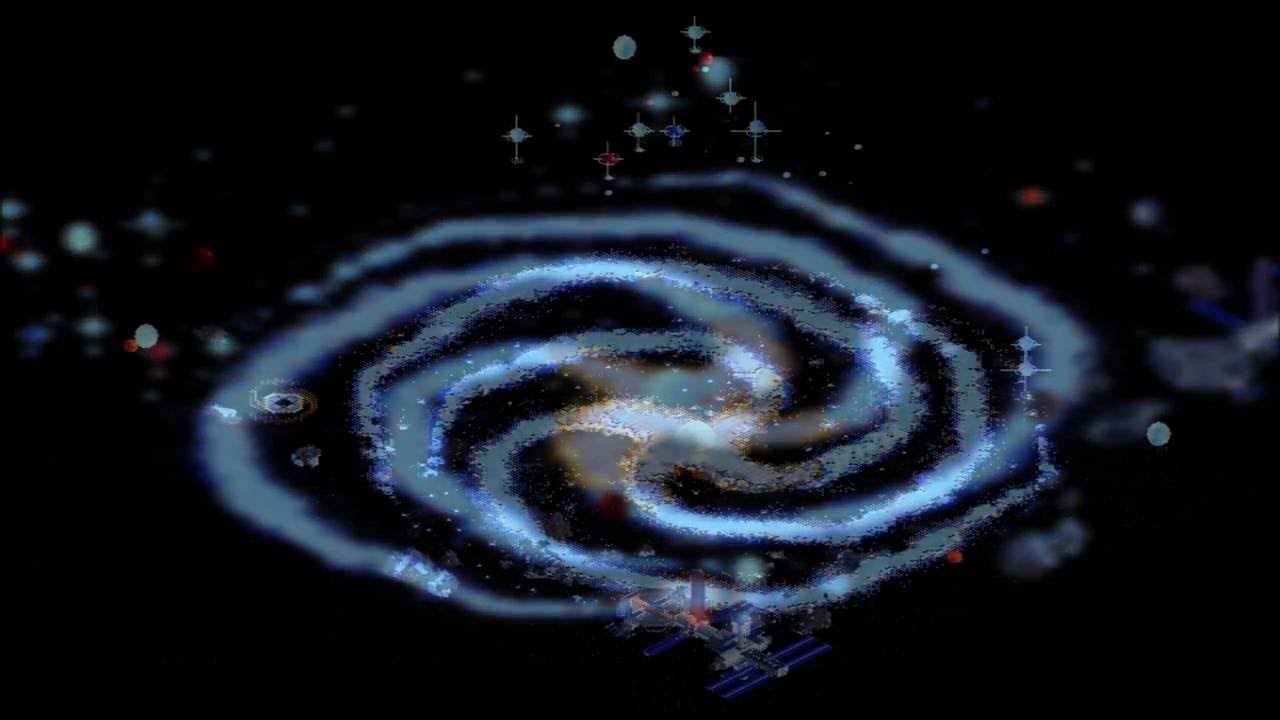 Giant Galaxy in Roller Coaster Tycoon 2 - 'Via Lactea' - YouTube
