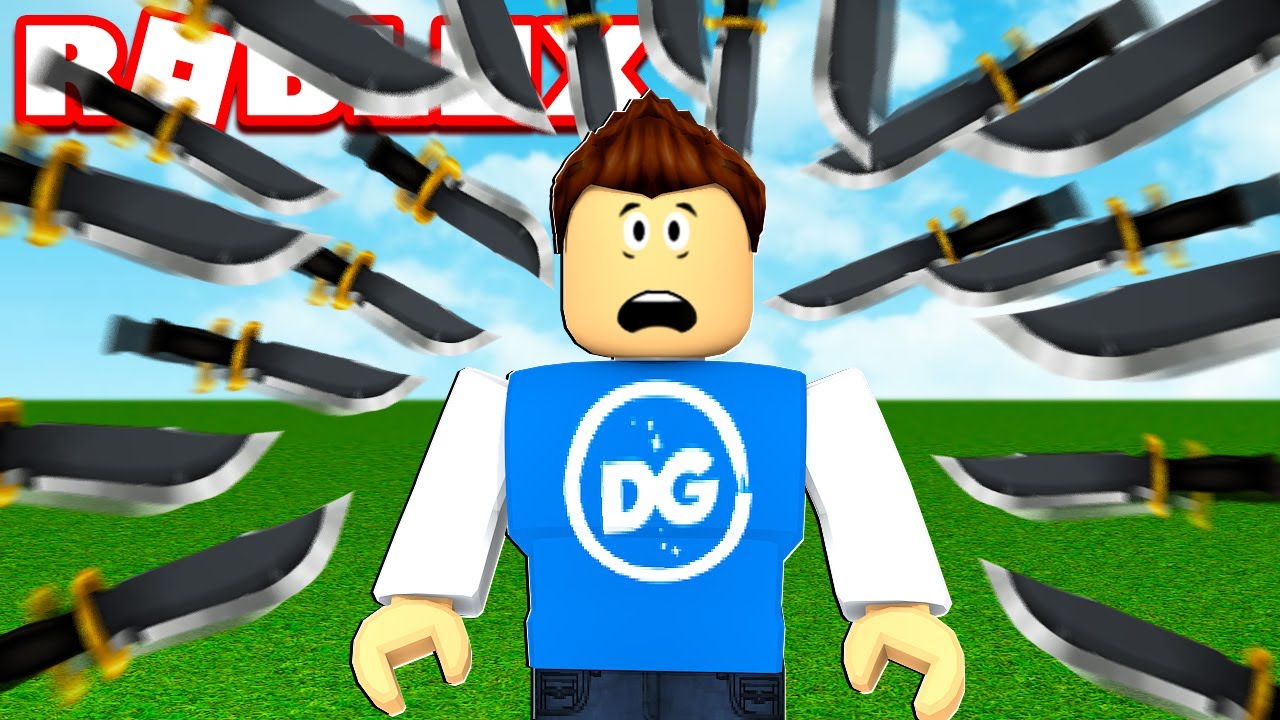 SOBREVIVE A LOS CUCHILLOS en ROBLOX - DeGoBooM - YouTube
