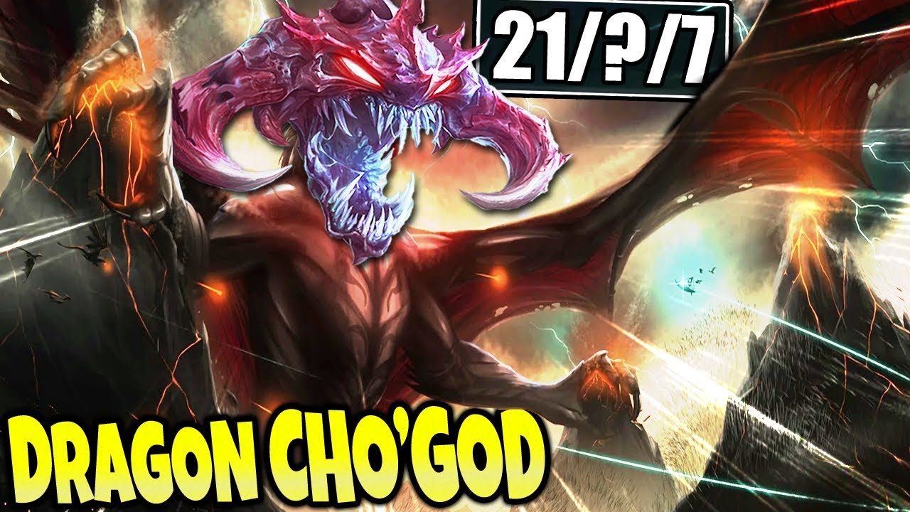 ELDER DRAKE + CHO'GOD = SEASON 10 DESTRUCTION! BEST CHO'GATH! LoL TOP ...