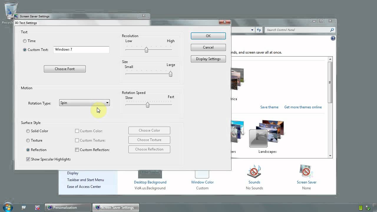 Windows 7 Ultimate 64 bit - How to add a screen saver and set it up ...