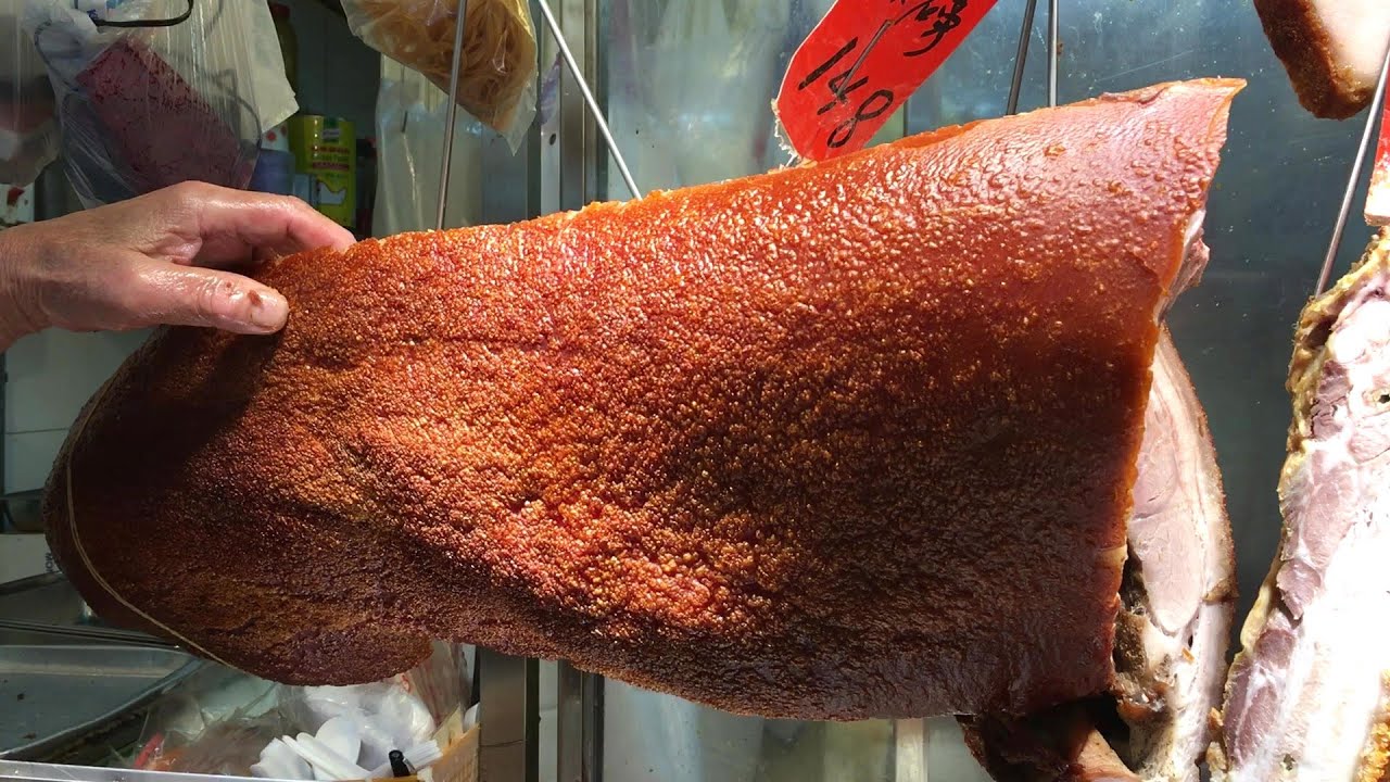 Roasted Crispy Pork - Hong Kong Food - YouTube
