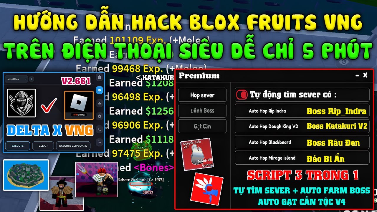 Cách Hack Blox Fruits 24 DELTA X VNG Mới Trên Điện Thoại Script Premium ...