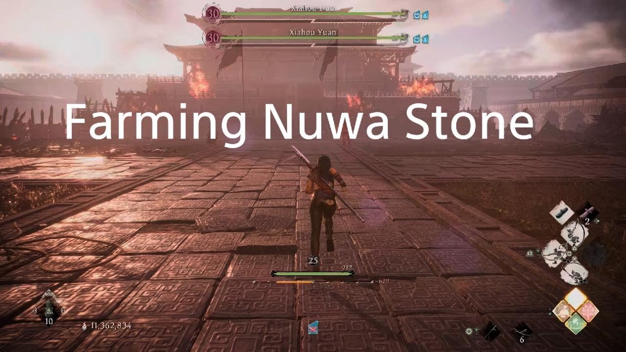 Wo Long: Fallen Dynasty Farming Nuwa Stone with Gongong Build - YouTube