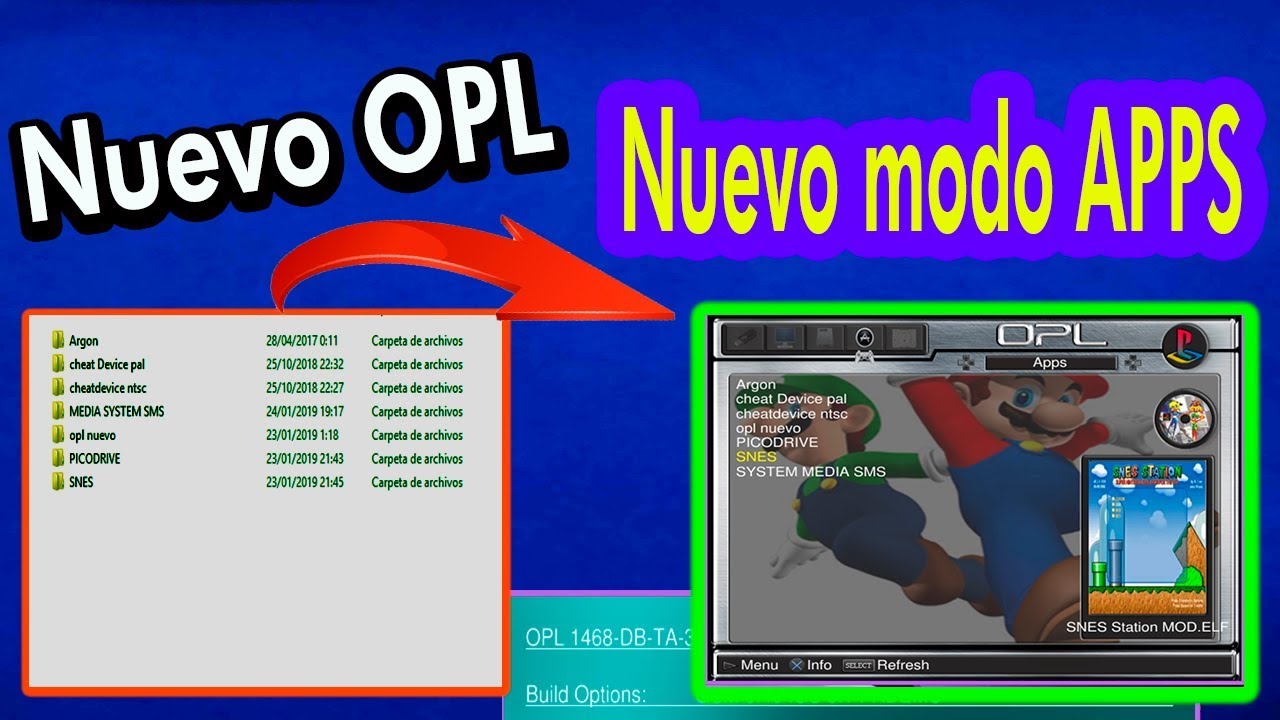 PS2 | APLICACIONES EN OPL nuevo método y poner imágenes | OPL 1499 Y ...