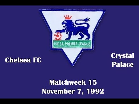 FA Premier League. Season 1992-1993. Matchweek 15. Chelsea FC - Crystal ...