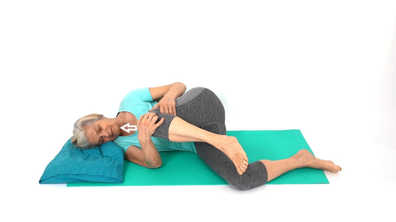 Hip Flexion Side-Lying Assisted - YouTube