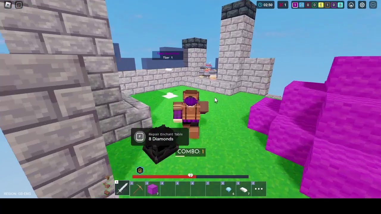 Playing Solos In Roblox Bedwars Youtube