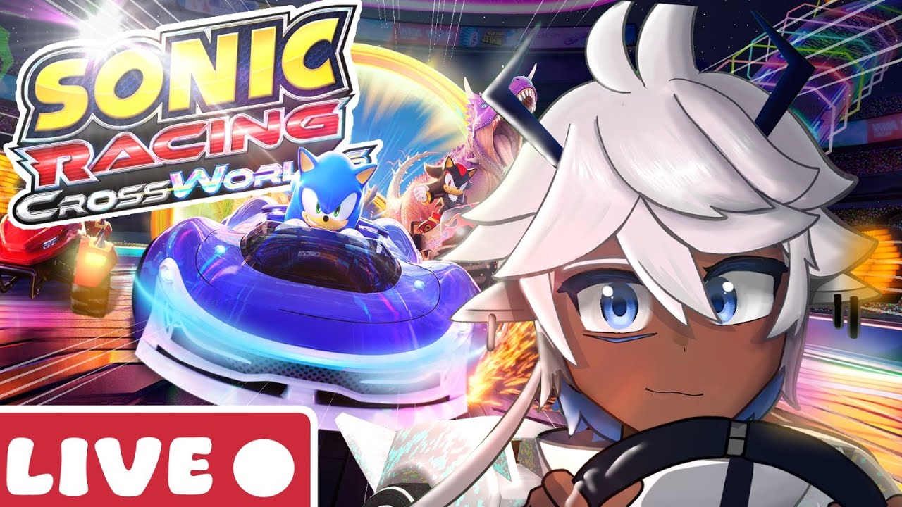 (GAMEPLAY) JOGANDO SONIC RACING CROSSWORLD | KiiiN !! 🦈💙 (live Youtube ...