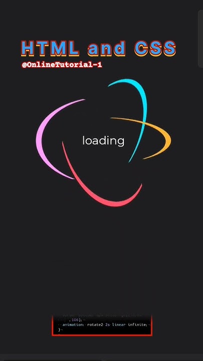 Css Loader Html Css Tutorial For Beginners Html Css Full Course Html For Coding Css Python 