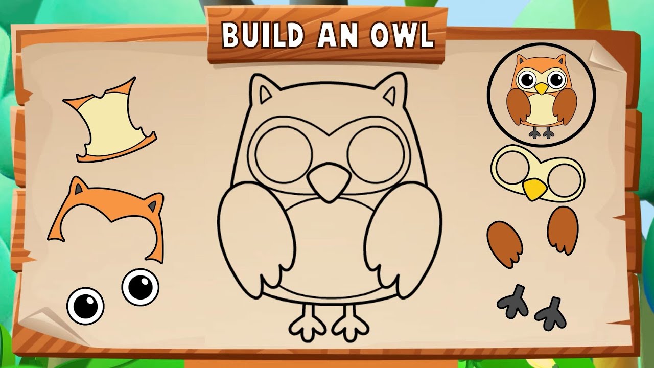 Learn to fix - Build an Owl 🦉 Kids Game Video | Pop Teen Toons - YouTube