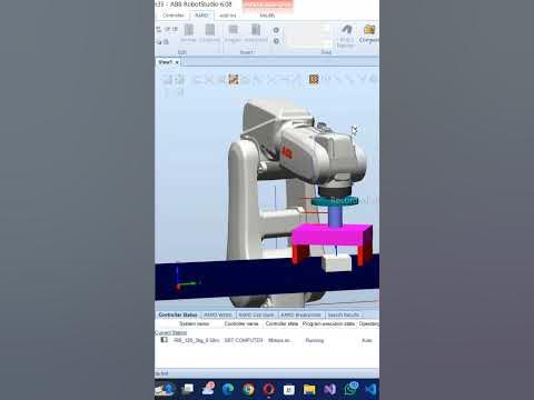 Artistik hareketler yapan robot kol (Abb robot studio) #abb # ...