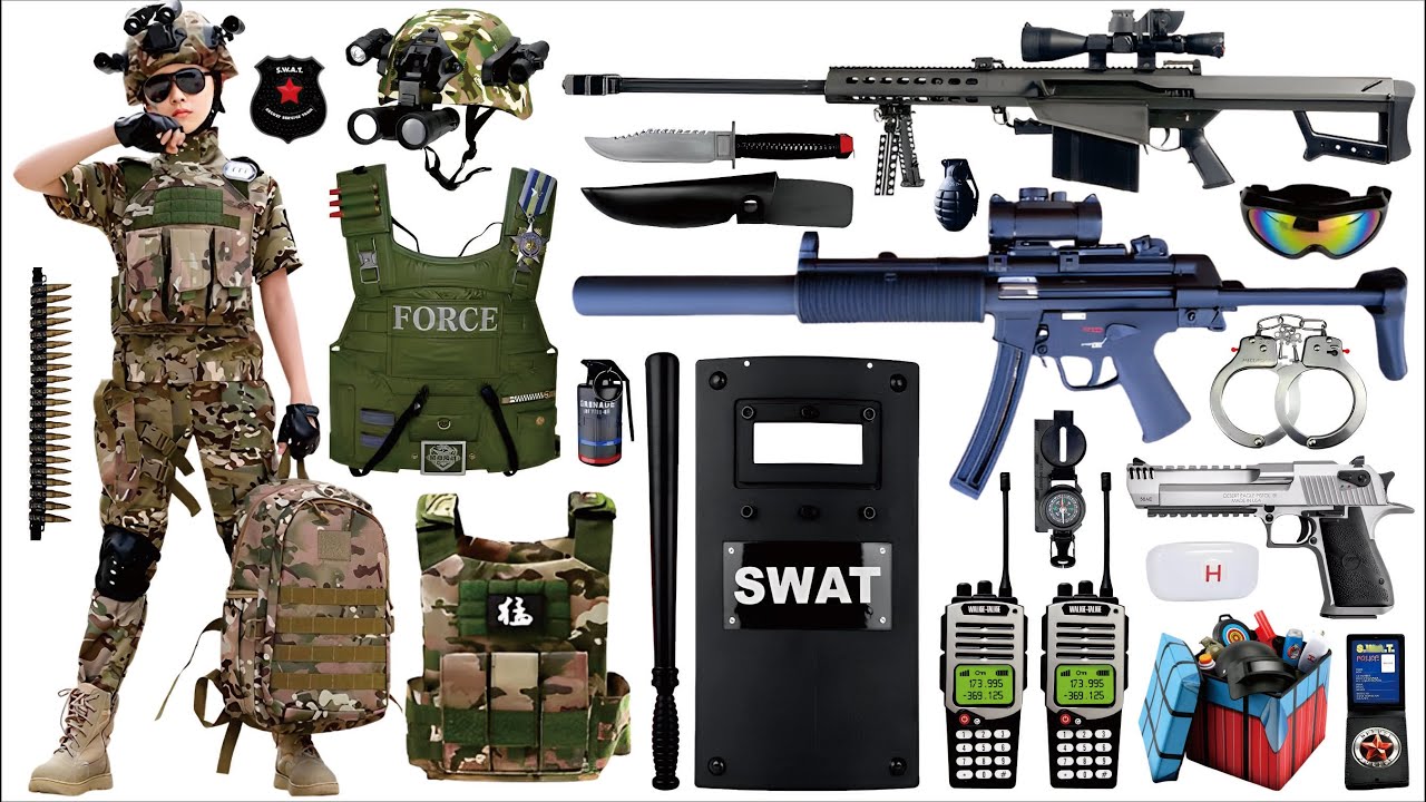 Unboxing mysterious toy box, toy gun collection, MP5K submachine gun ...