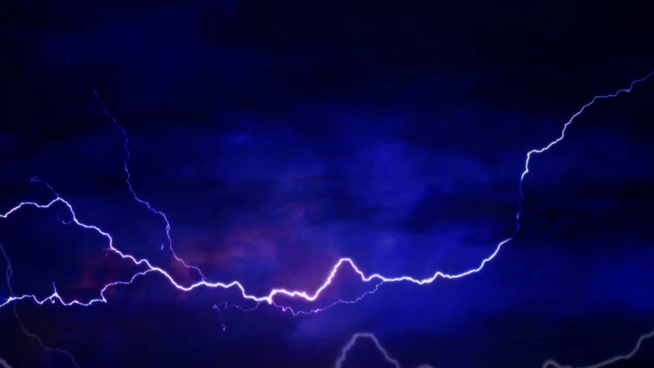 Thunderstorm And Lightning Strikes Intense Fast Moving Background Video ...