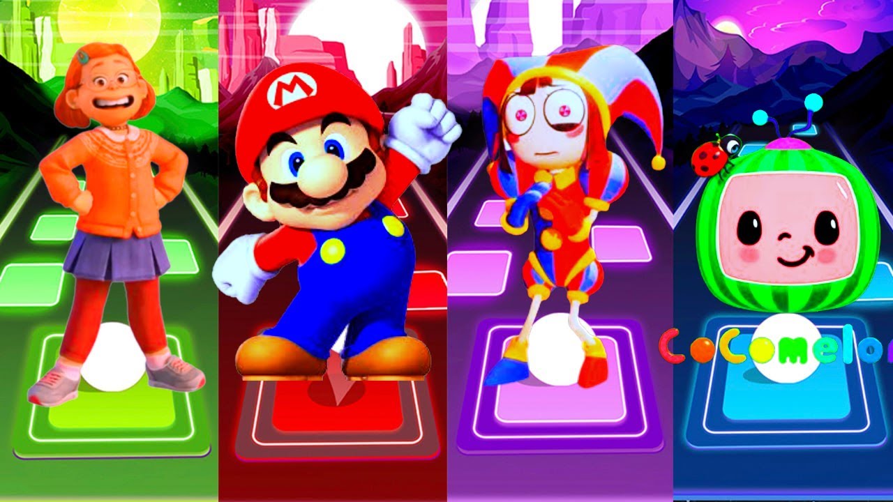 Turning Red vs Super Mario vs The Amazing Digital Circus Pomni vs ...