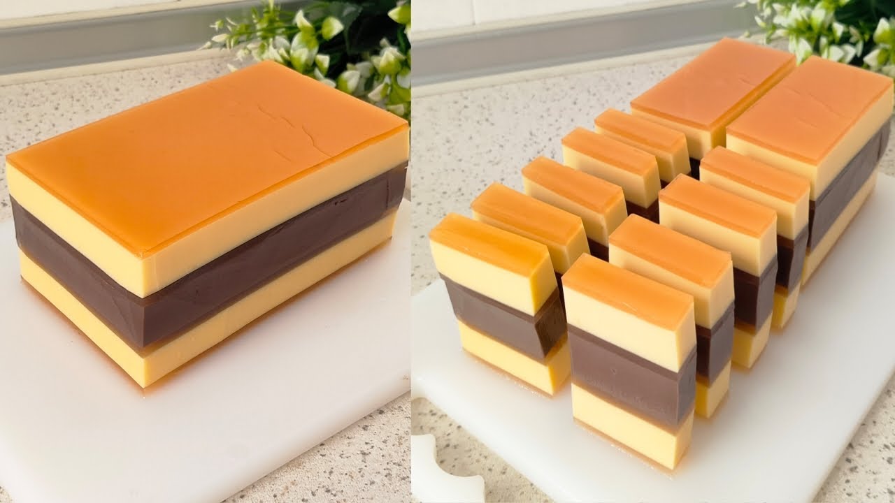 RESEP PUDING LAPIS SURABAYA MUDAH LEMBUT DAN ENAK - YouTube
