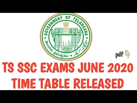 TS SSC EXAM TIME TABLE REVISED 2020 ll JUNE 2020 ll eGURU EDUTECH - YouTube