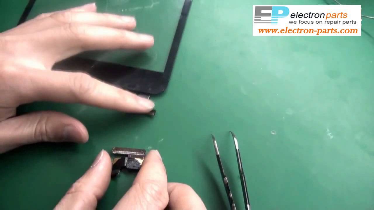 iPad Mini Touch Screen Repair How to Change the Digitizer Flex Cable Connector on Replacement ...