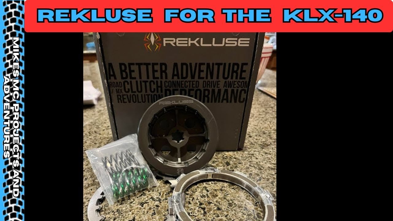 Kawasaki KLX-140 with Rekluse EXP 3.0 Auto-clutch install - YouTube