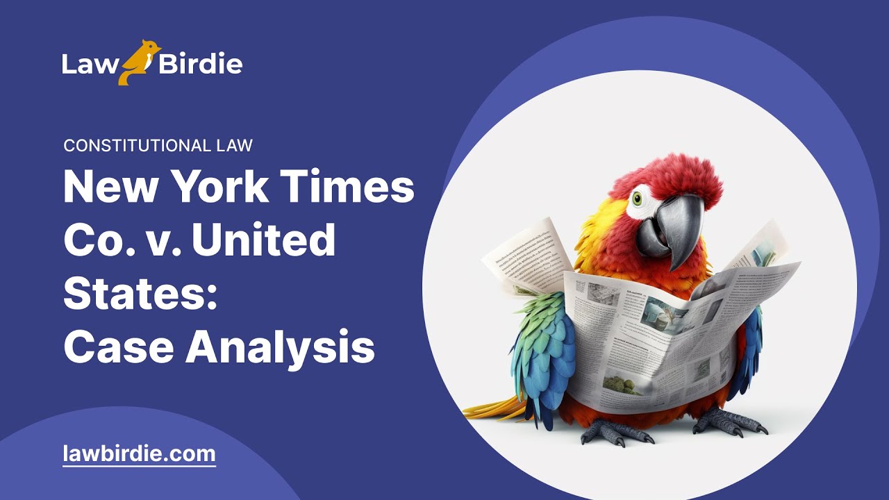 New York Times Co. v. United States: Case Analysis - Essay Example ...