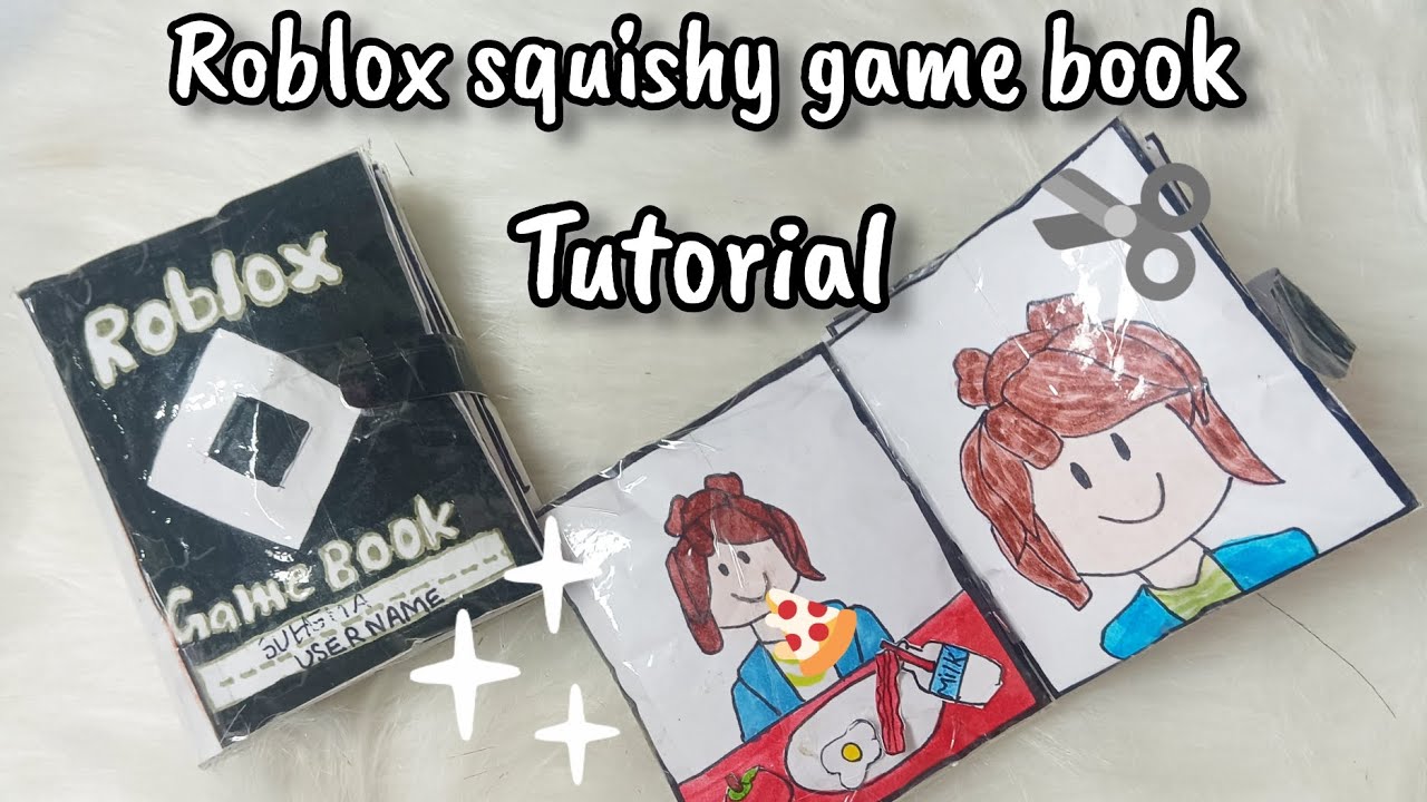 Roblox squishy game book Tutorial 😨/ Squishy game book/suhema art ...