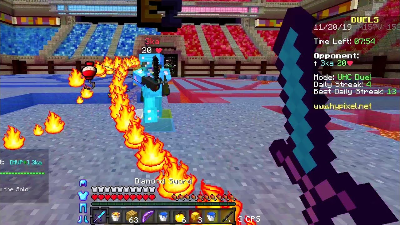 WHAT IS THIS FIRE ROD?!... (Minecraft Hypixel Duels) - YouTube
