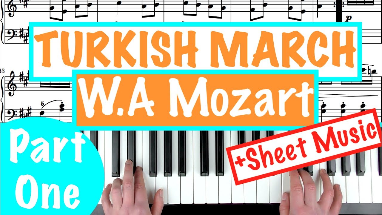 How to play TURKISH MARCH (Rondo Alla Turca) - W.A. Mozart Piano ...