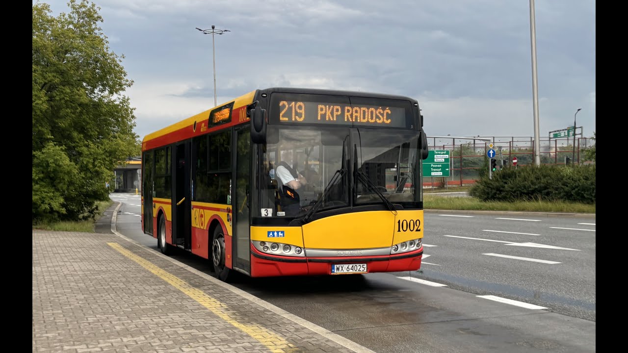 Solaris Urbino 10 III #1002 MZA Warszawa na 3/219 - YouTube
