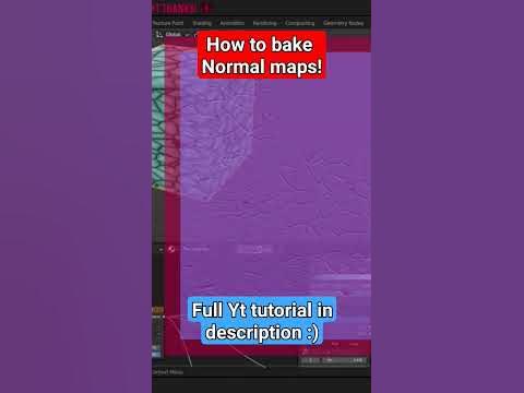 How to bake Normal map from Material in Blender! #blendertutorial - YouTube