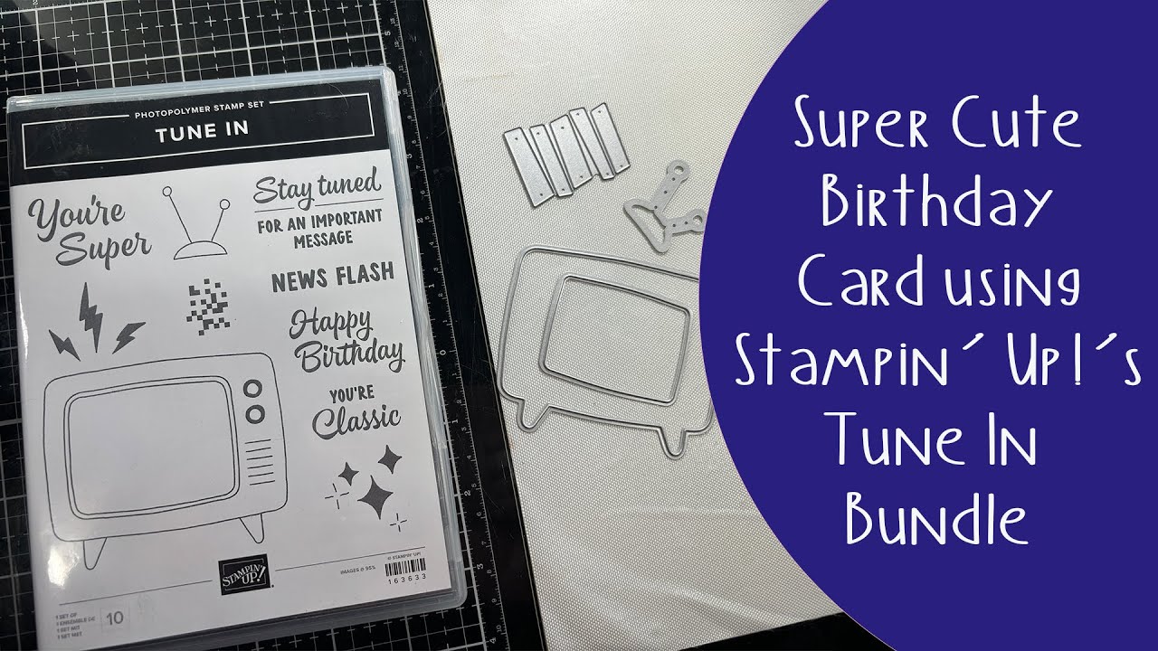 Super Cute Birthday Card using Stampin' Up!'s Tune in Bundle - YouTube