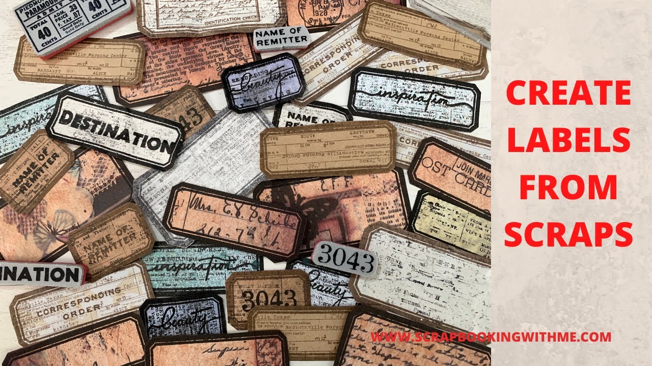 MAKING BEAUTIFUL LABELS FROM SCRAPS ~ NEW STAMPS ~ #msscrapbusters ...