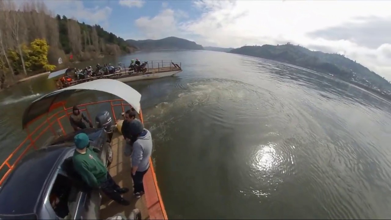 Cruce en Balsa Santa Juana - San Rosendo - YouTube