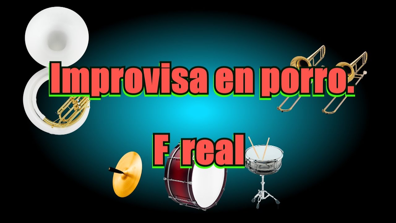 Pista para improvisar en ritmo porro (F real) - YouTube