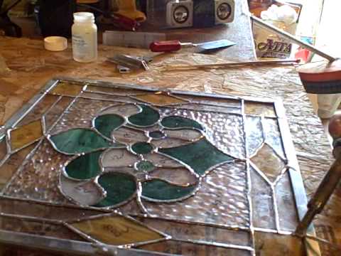 Finishing Stained Glass - YouTube