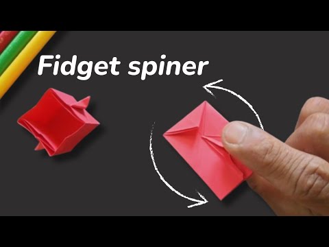 How to make an easy fidget spiner box | fidget spinner | origami paper ...