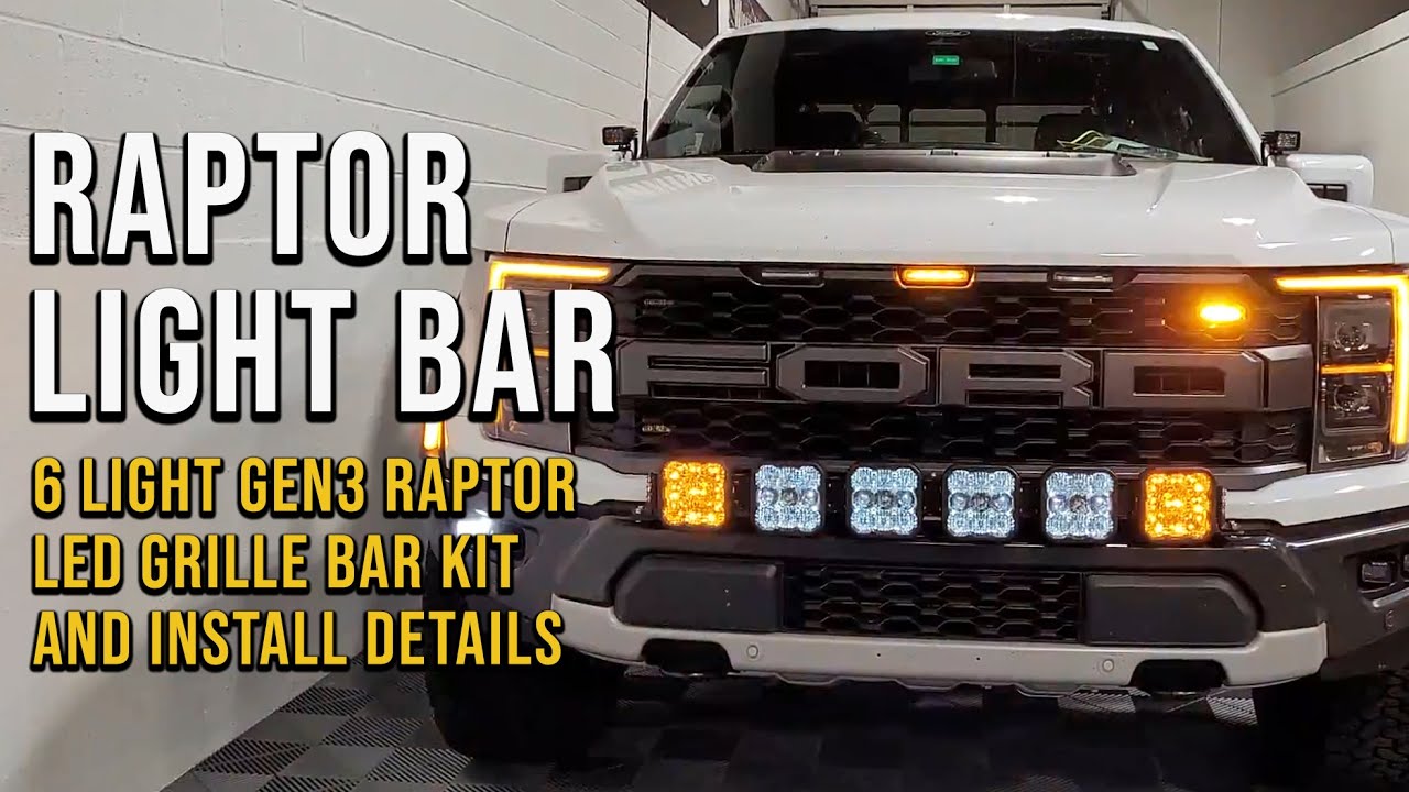 Ford Raptor Light Bar Kit Lazerlamps: Ford Ranger Raptor (2018 2022)