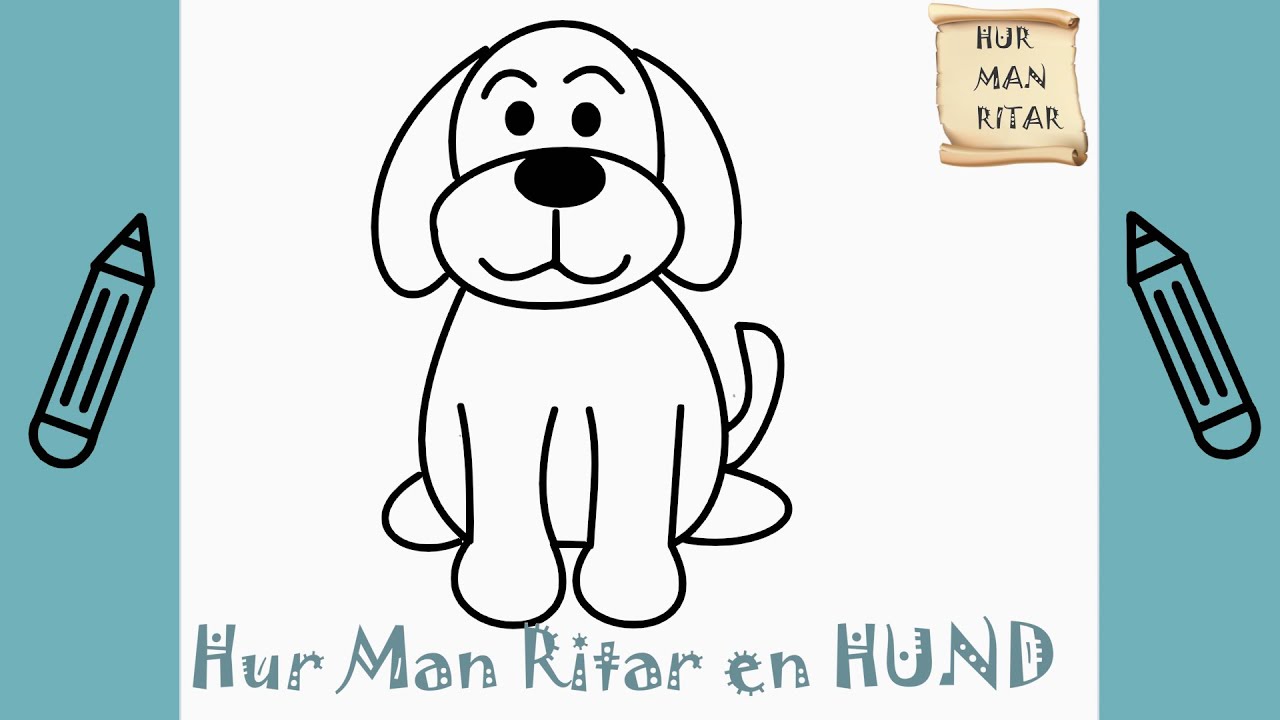 Hur man ritar en HUND | Rita Det Själv | Lär dig att rita enkelt - YouTube