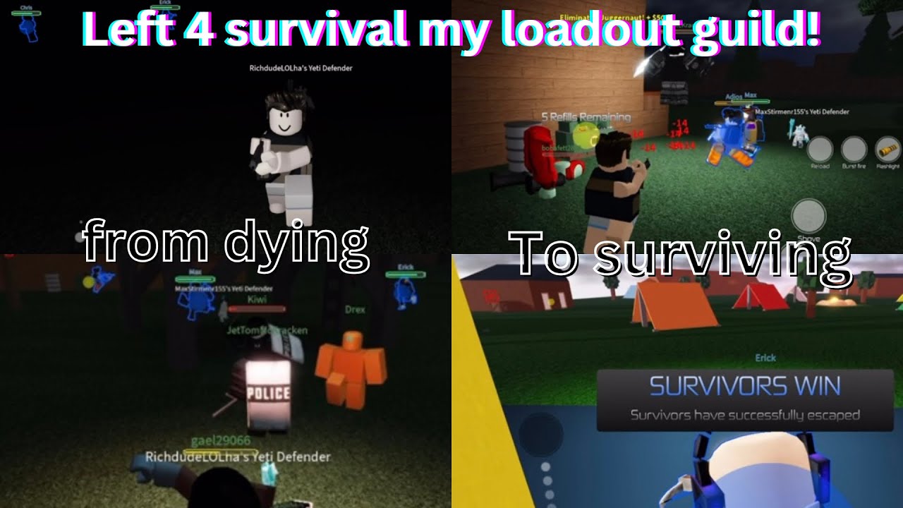 My personal loadout guide in left 4 survival Roblox! - YouTube