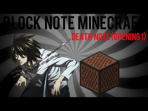 Block note, Minecraft - Death Note (Opening 1) - YouTube