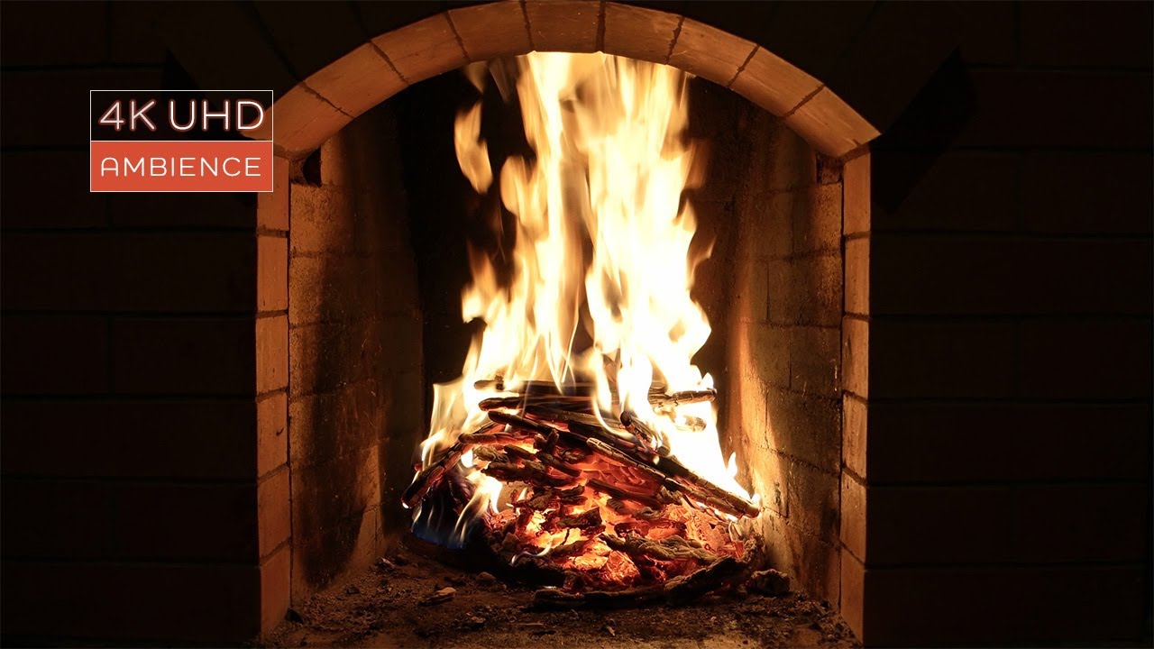 Relaxing Fireplace Video | 4K UHD | 1 Hour - YouTube