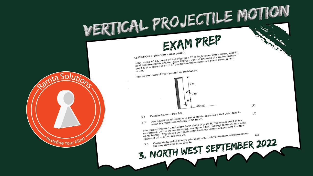 Grade 12 P. Sciences | Vertical projectile motion | Past papers 3 - YouTube